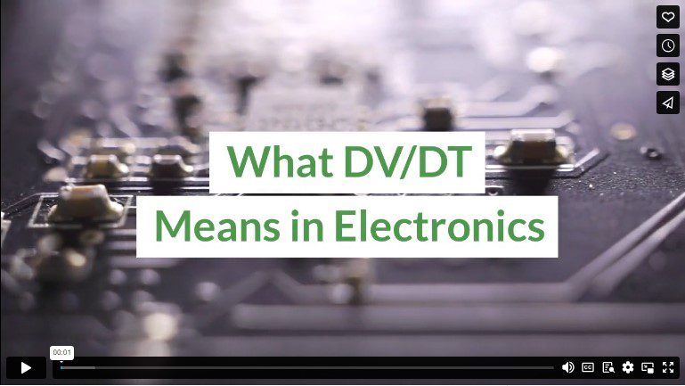 What DV/DT Means in Electronics